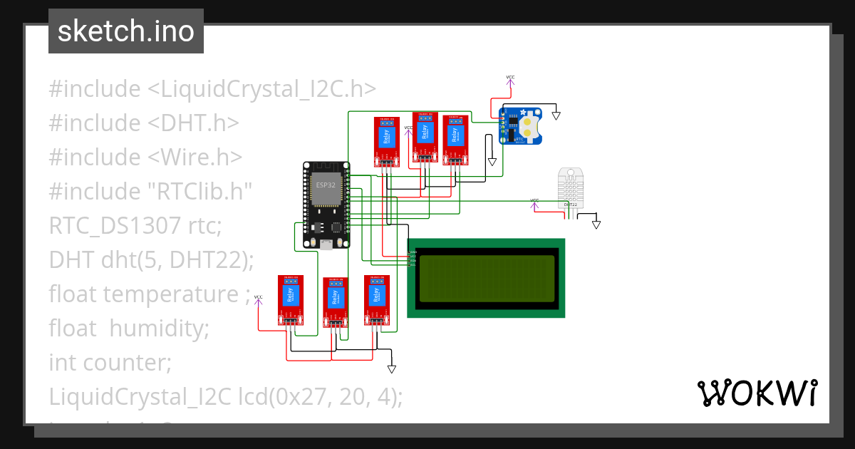 smart agriculture - Wokwi ESP32, STM32, Arduino Simulator