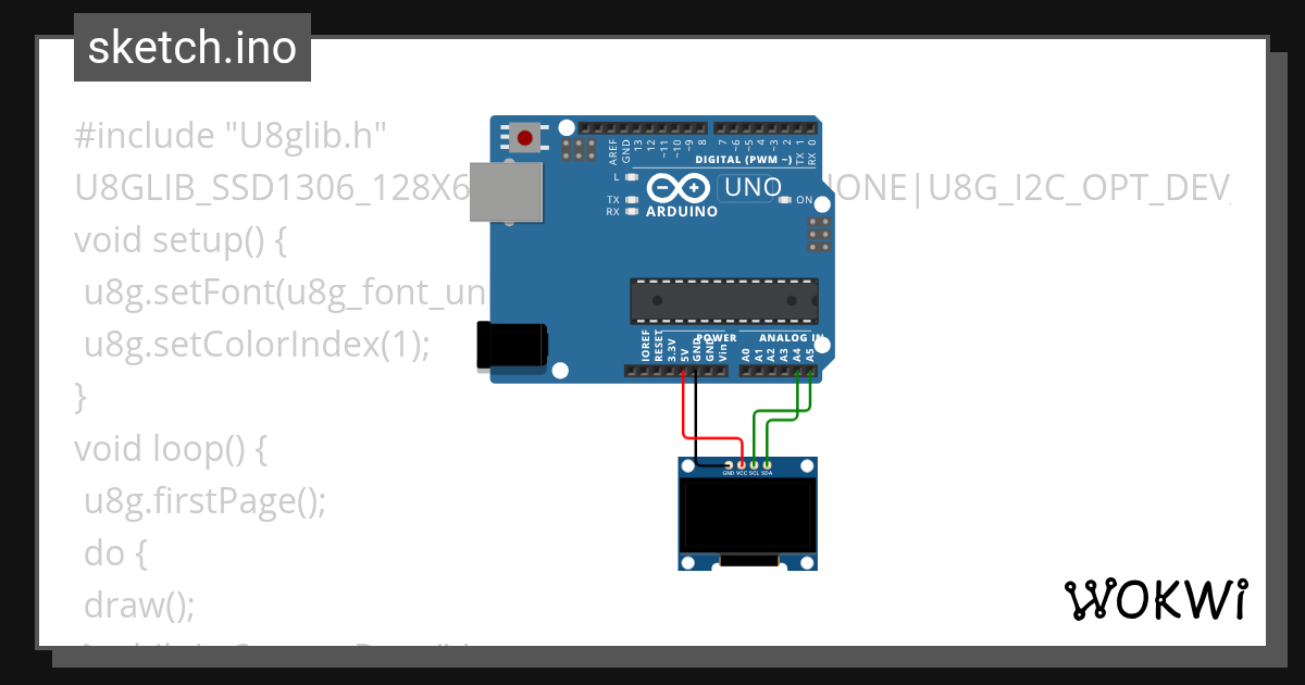 U8glib Punya Ulya Wokwi Esp32 Stm32 Arduino Simulator 