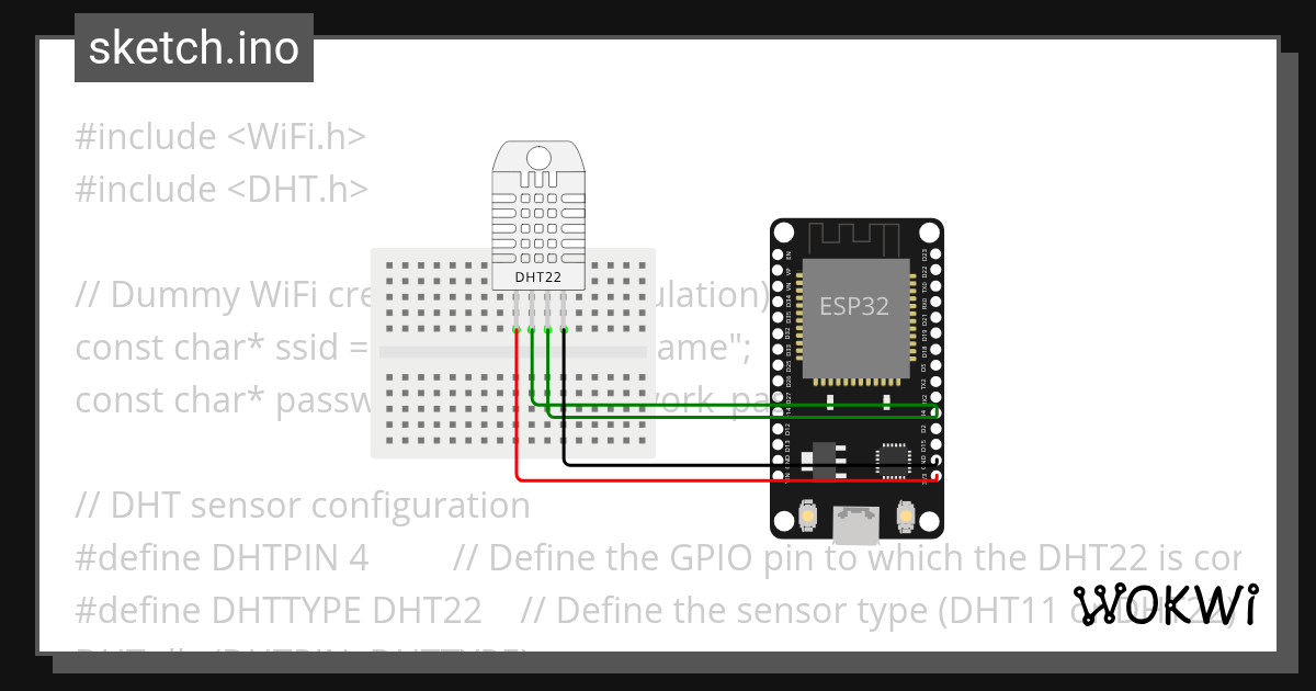 DHT - Wokwi ESP32, STM32, Arduino Simulator