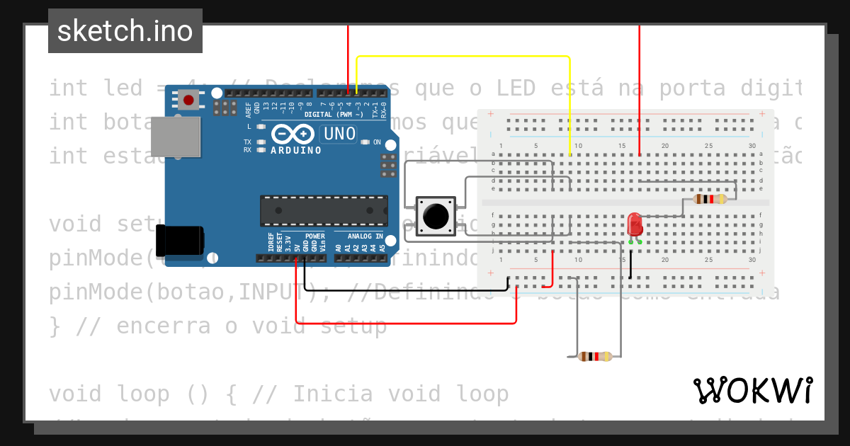 Led Com Botao Pag 40 Wokwi Esp32 Stm32 Arduino Simulator