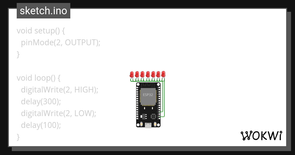 Hristmas Lights Wokwi Esp32 Stm32 Arduino Simulator 0612