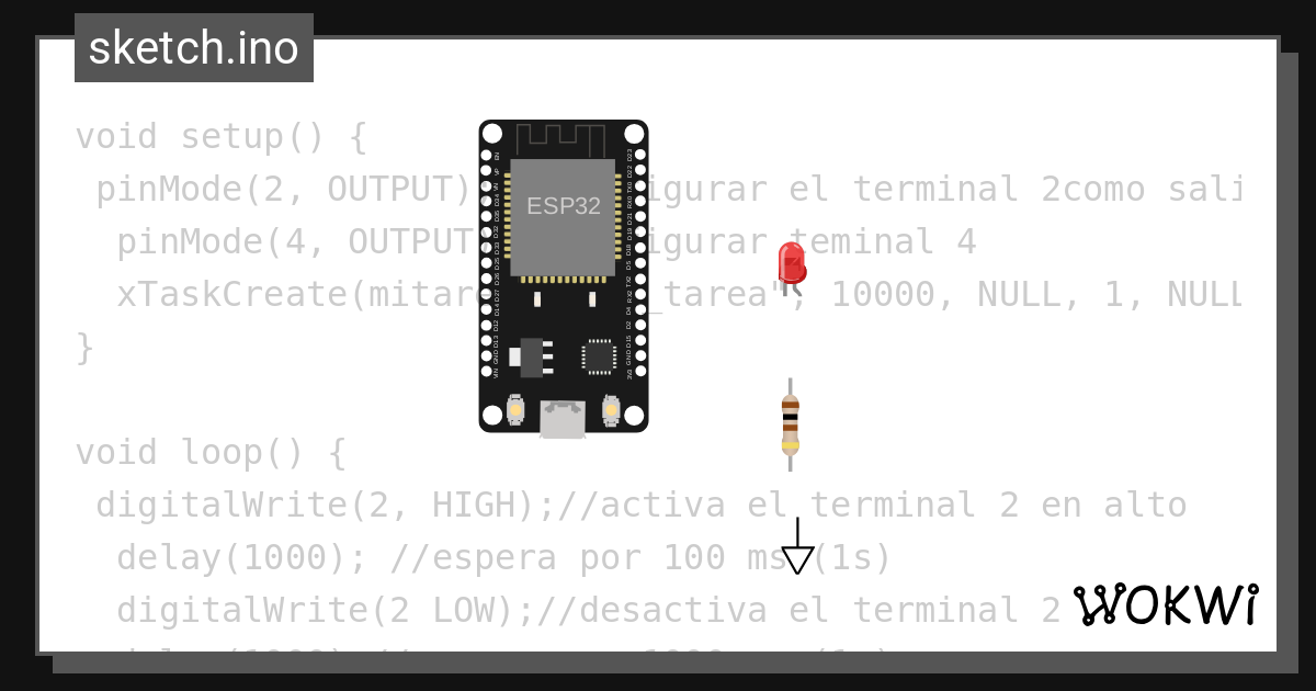 Practica 1 Wokwi Esp32 Stm32 Arduino Simulator 3179