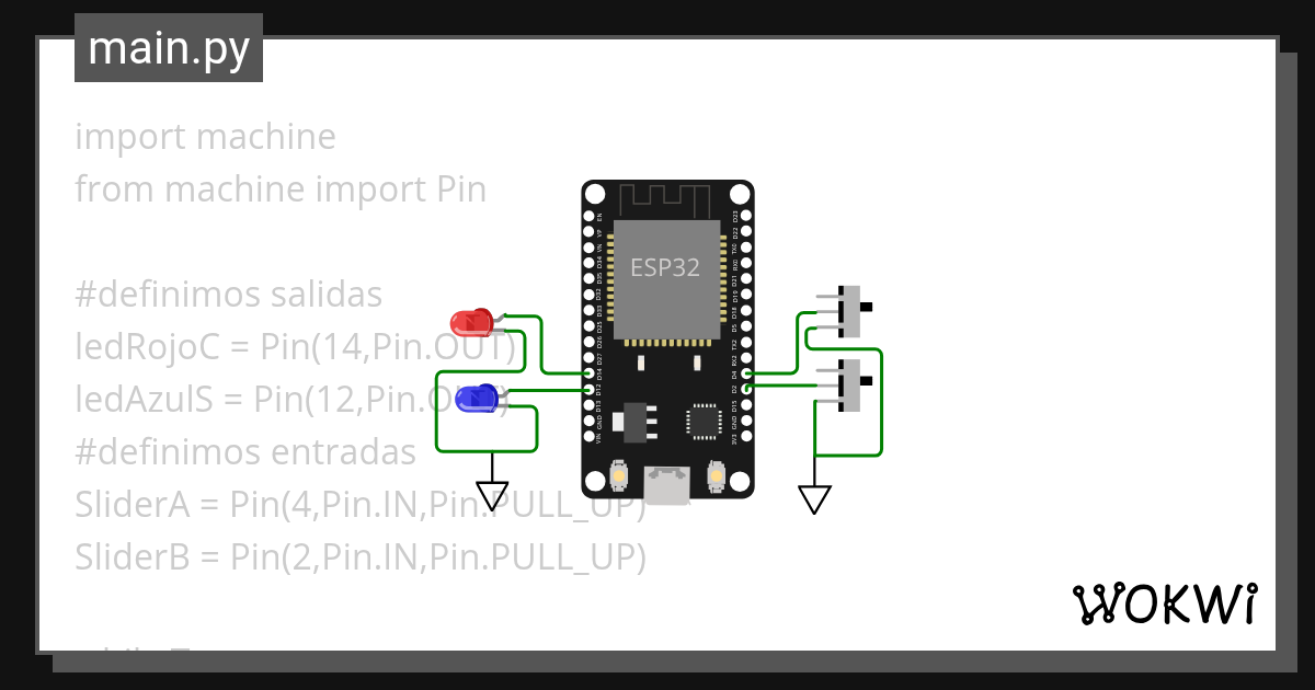 Sumador De 2 Numeros De 1 Bit Wokwi Esp32 Stm32 Arduino Simulator 8680