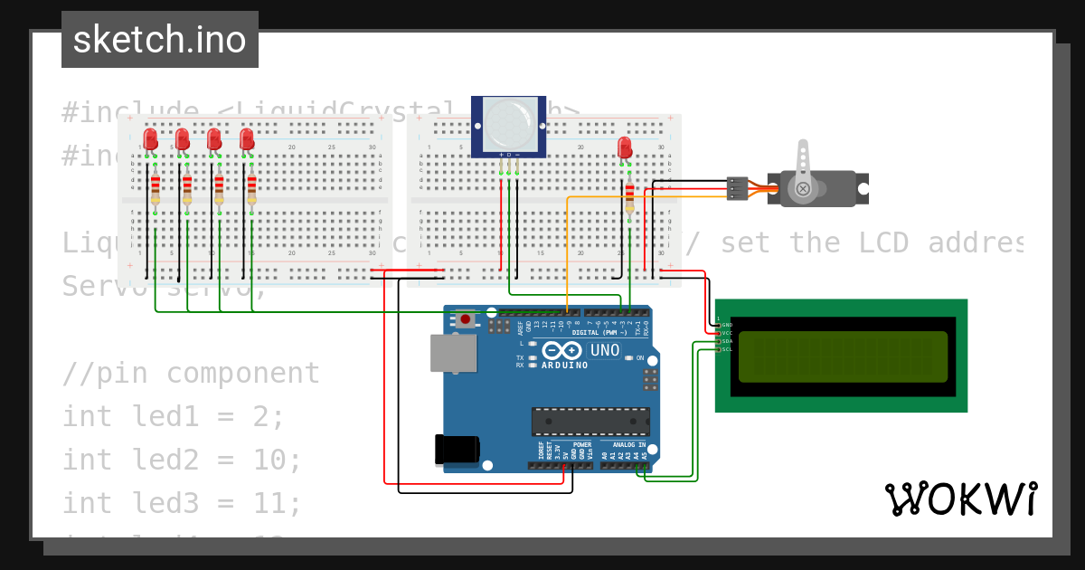 Mini Project Toilet Light Wokwi Esp32 Stm32 Arduino Simulator