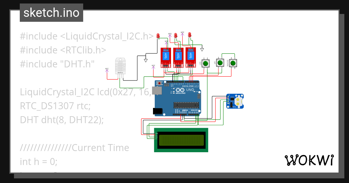 dht relay t milli - Wokwi ESP32, STM32, Arduino Simulator