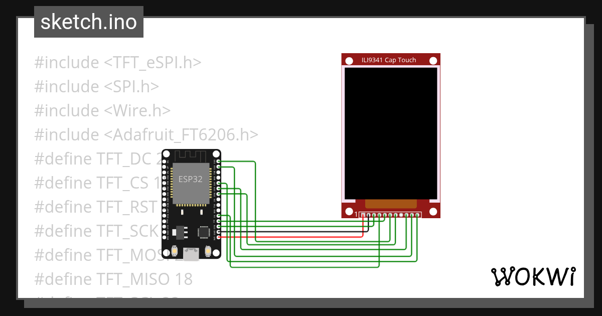 Esptft Wokwi Esp32 Stm32 Arduino Simulator