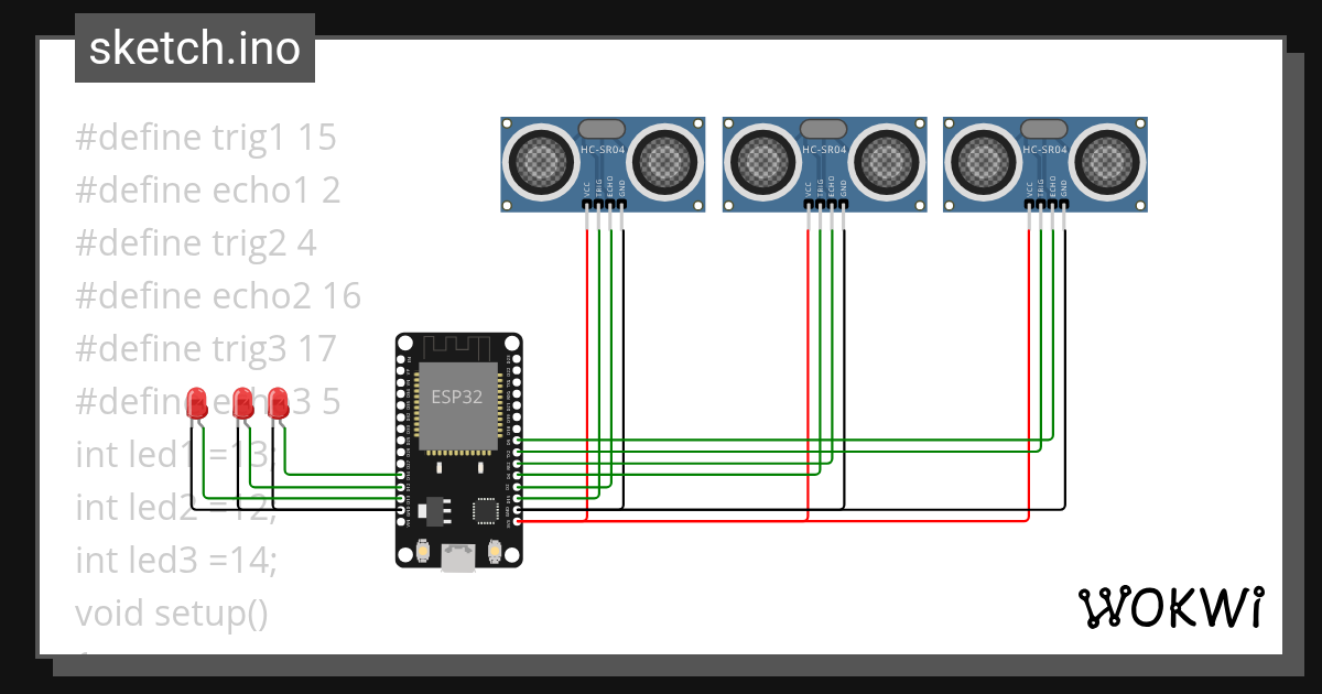 UL sensor - Wokwi ESP32, STM32, Arduino Simulator
