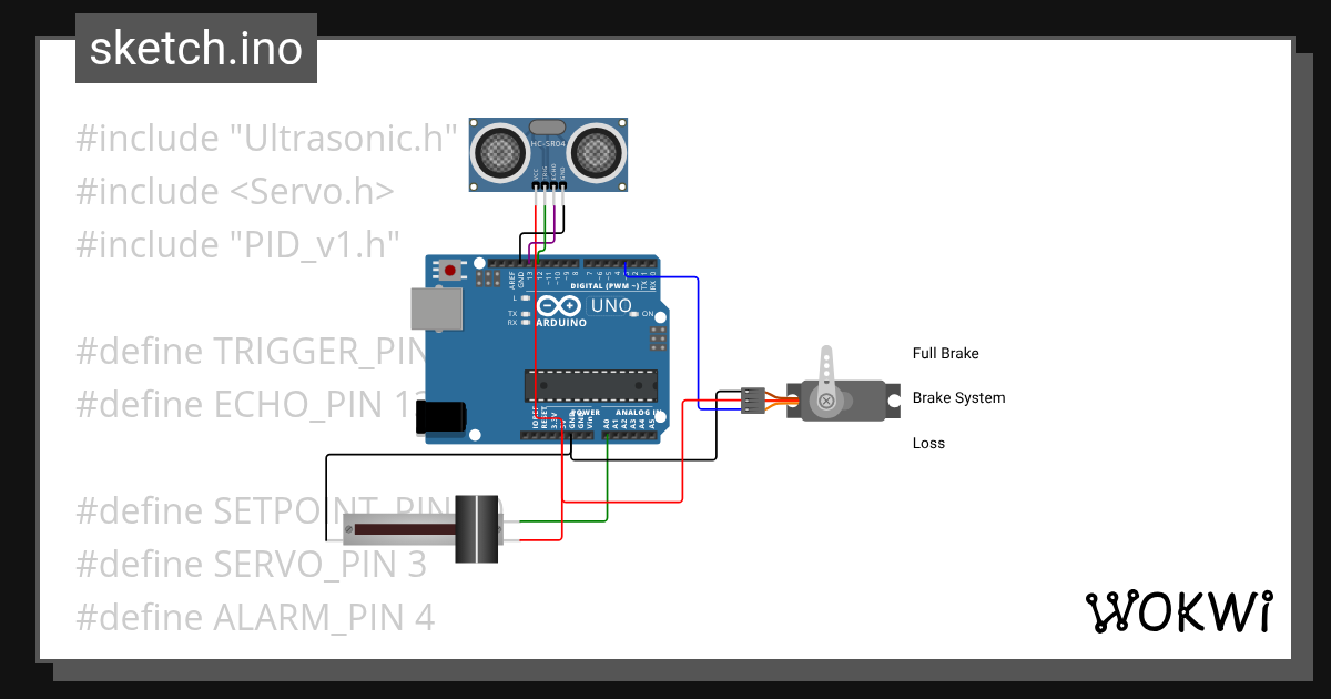 ultrasonik - Wokwi ESP32, STM32, Arduino Simulator