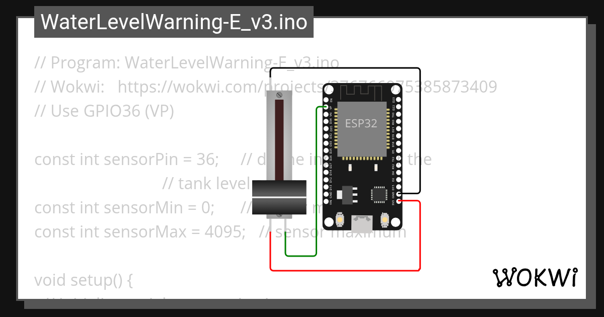 WaterLevelWarning-E_v3.ino - Wokwi ESP32, STM32, Arduino Simulator