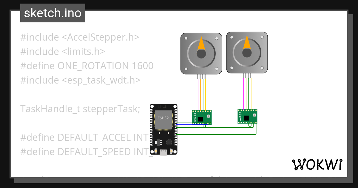 multistepper_dev - Wokwi ESP32, STM32, Arduino Simulator