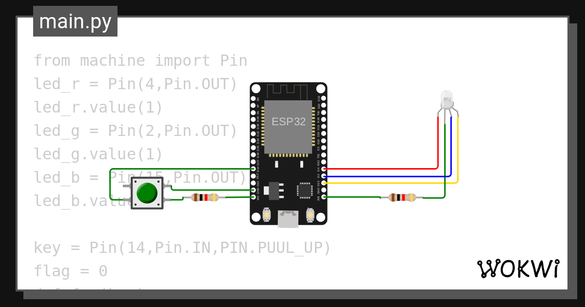 Rgb Led1 Copy Wokwi Esp32 Stm32 Arduino Simulator