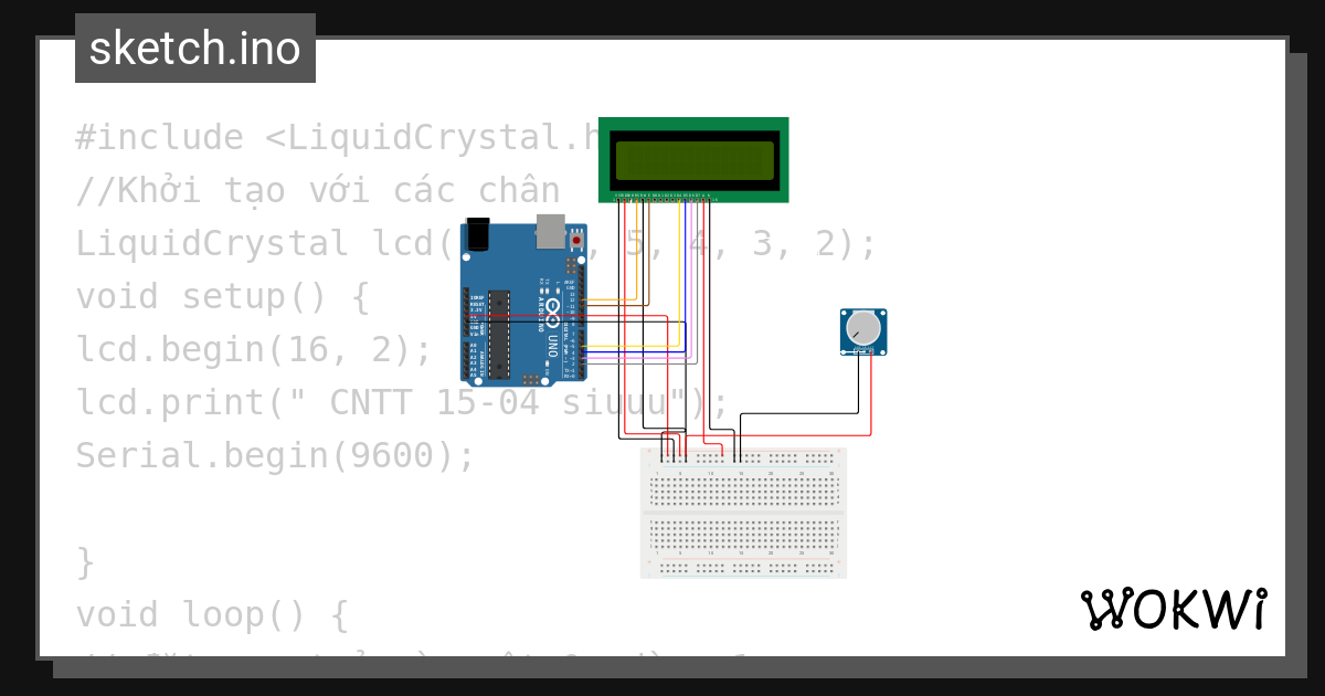 Chữ Chạy Trên Lcd Wokwi Esp32 Stm32 Arduino Simulator 8500