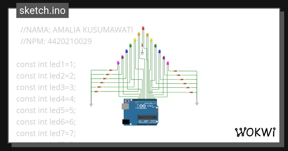 Tugas No.2 IOT - Amalia Kusumawati - Wokwi ESP32, STM32, Arduino Simulator Tugas No.2 IOT - Amalia Kusumawati - Wokwi ESP32, STM32, Arduino Simulator