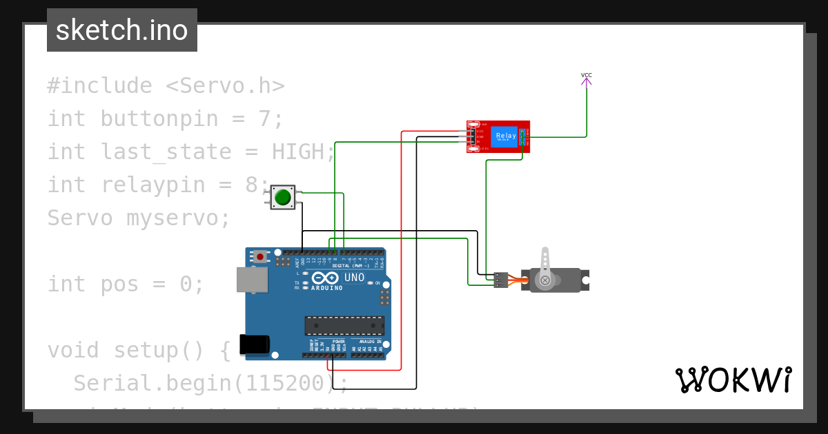 Moto Control Using Relay Wokwi Esp32 Stm32 Arduino Simulator 0007