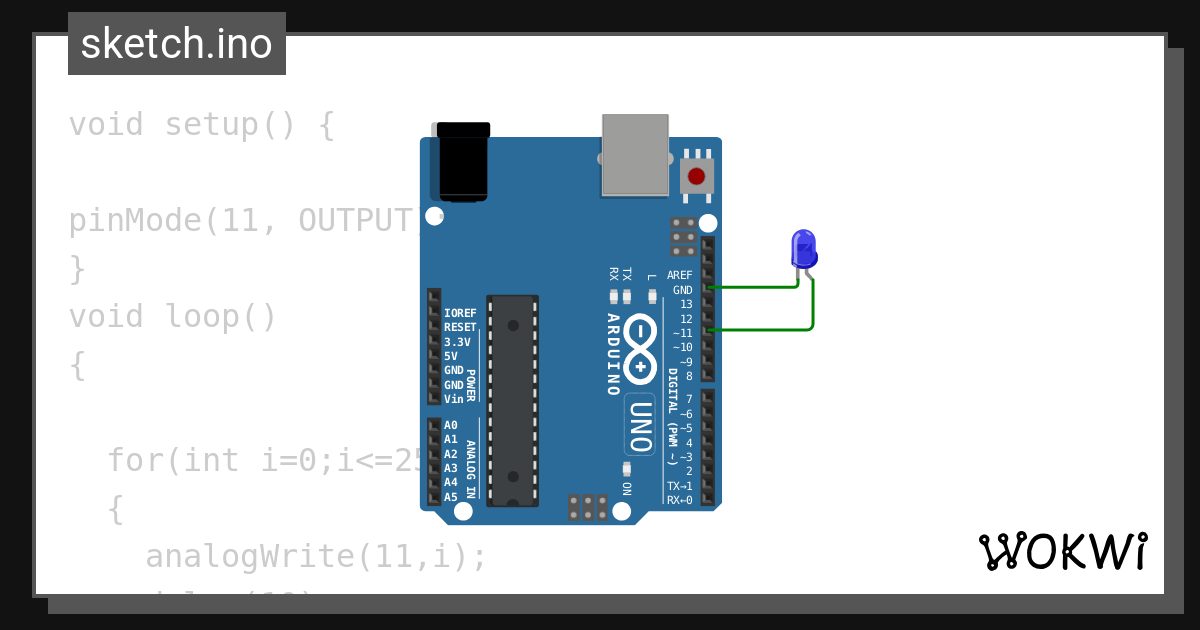 Fading Wokwi Esp32 Stm32 Arduino Simulator