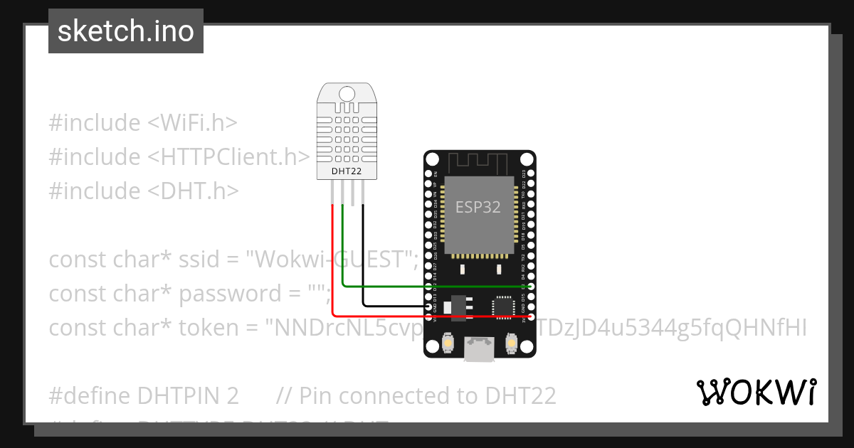 DHT22 LINE notify Copy (2) - Wokwi ESP32, STM32, Arduino Simulator