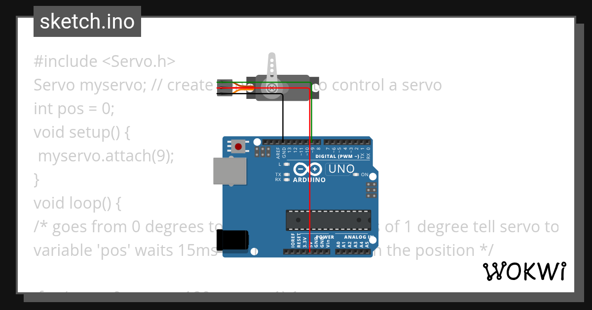 Servo motor Copy - Wokwi ESP32, STM32, Arduino Simulator