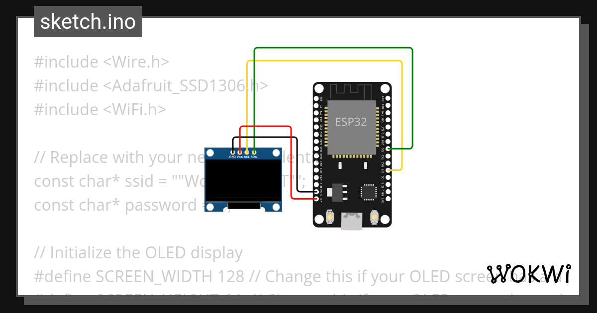 Wifi - Wokwi ESP32, STM32, Arduino Simulator