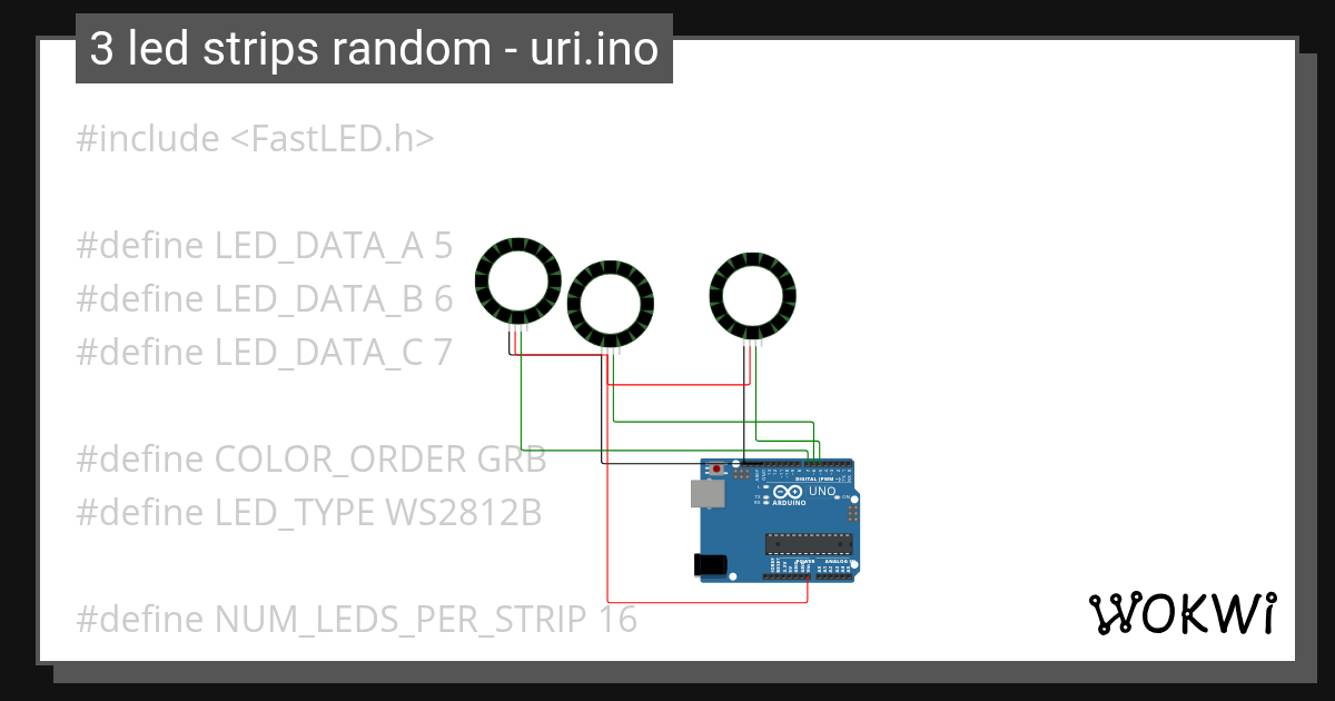 LED strip random UA colour fade Copy (2) - Wokwi ESP32, STM32, Arduino Simulator