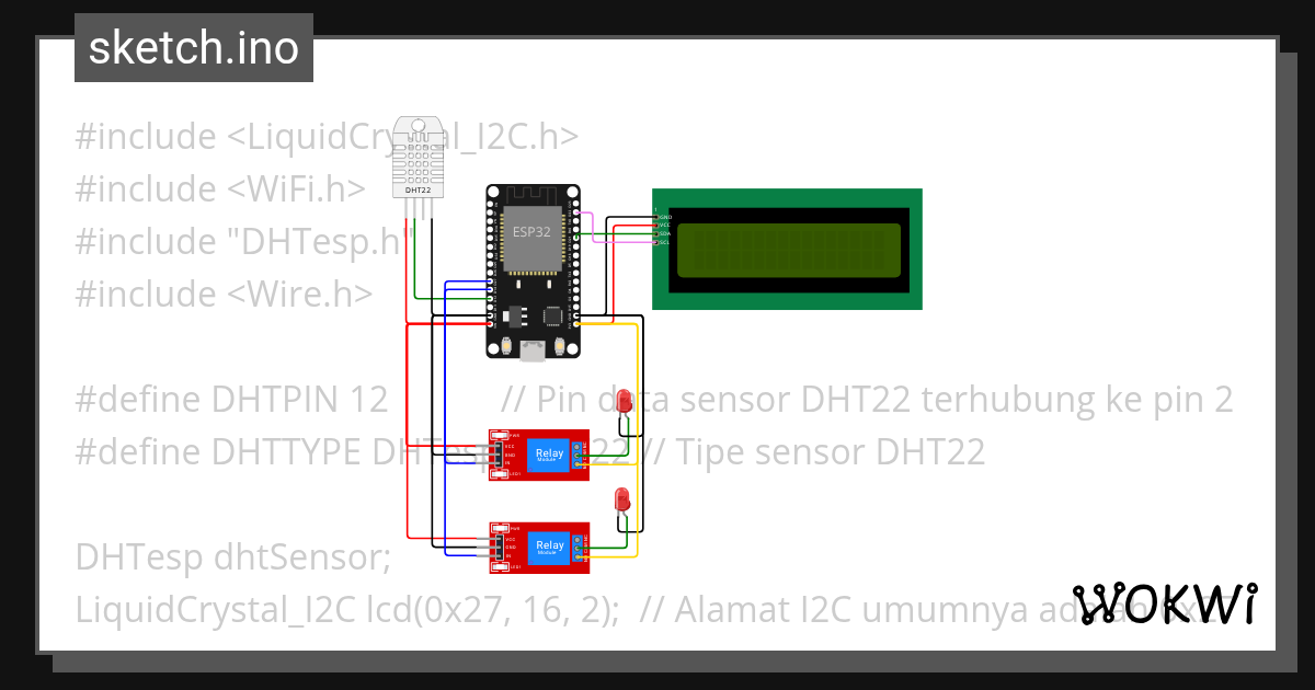 Project Perternakan Ayam (Raihana) - Wokwi ESP32, STM32, Arduino Simulator