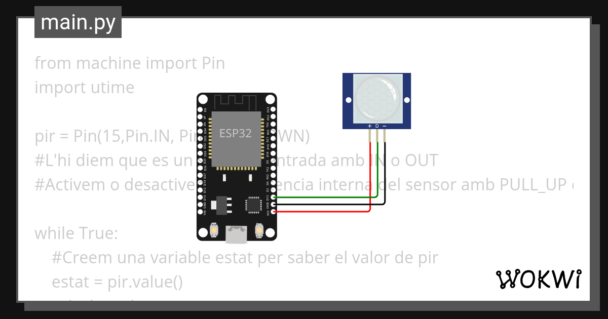 sensor movimiento - Wokwi ESP32, STM32, Arduino Simulator sensor movimiento - Wokwi ESP32, STM32, Arduino Simulator