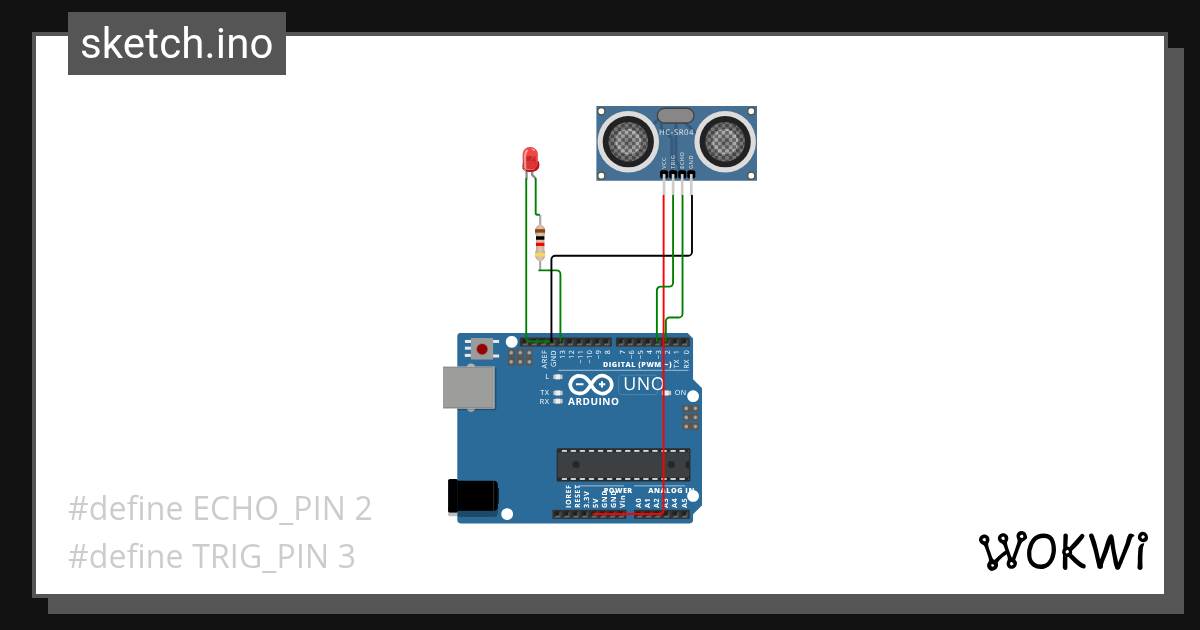 Ultrasonic Sensor Led Wokwi Esp32 Stm32 Arduino Simulator 8772