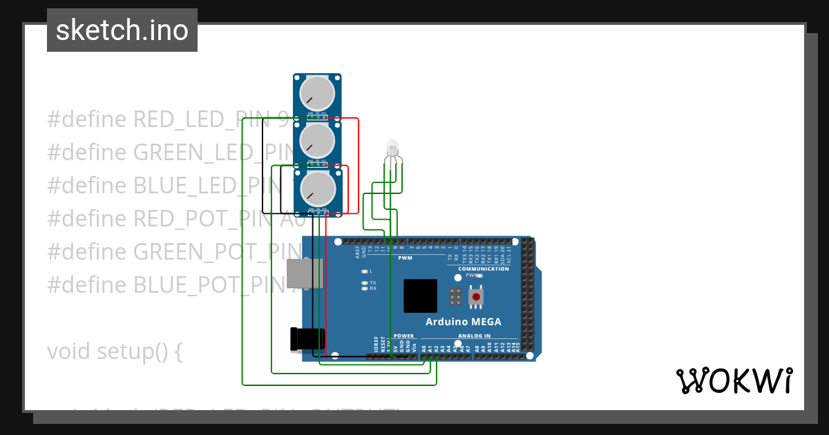 Rgb灯 Wokwi Esp32 Stm32 Arduino Simulator