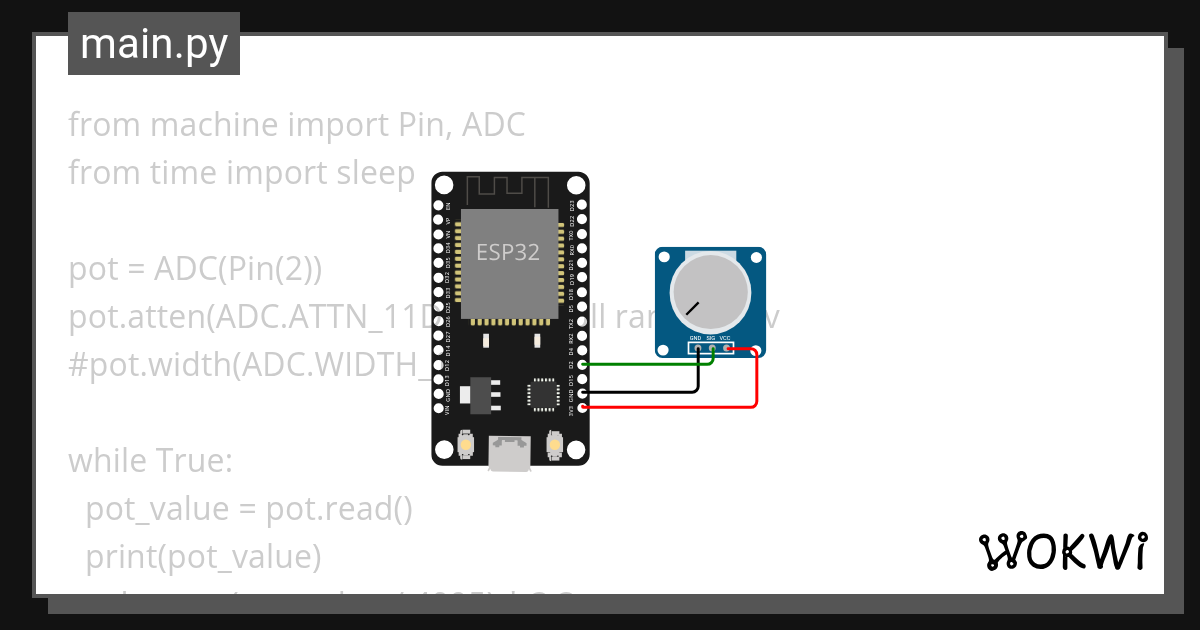 Potenciometro Wokwi Esp32 Stm32 Arduino Simulator 0482