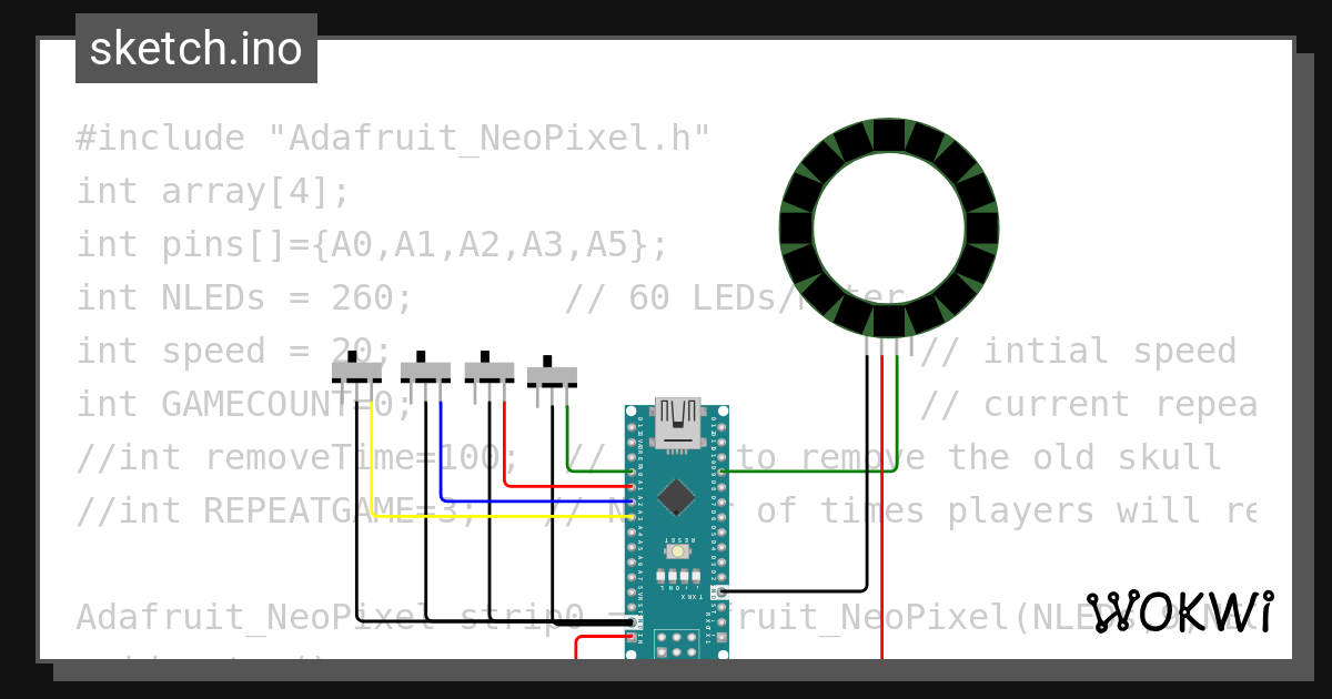 Mirror Skulls Puzzle Copy Wokwi Esp32 Stm32 Arduino Simulator 7385
