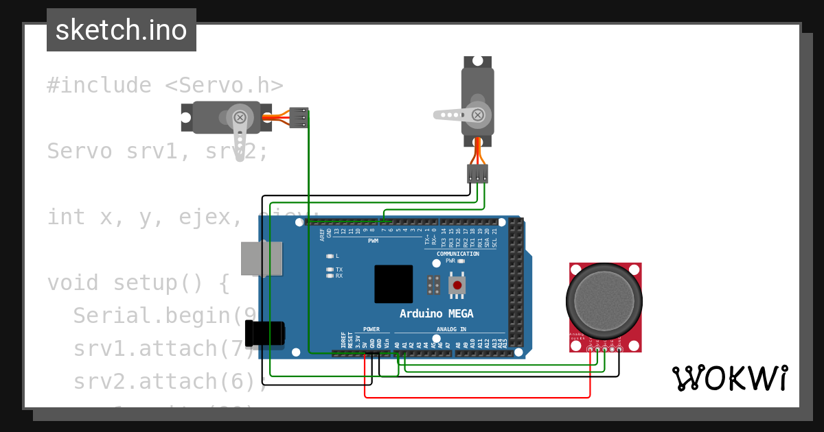 Servos Grua Wokwi Esp32 Stm32 Arduino Simulator