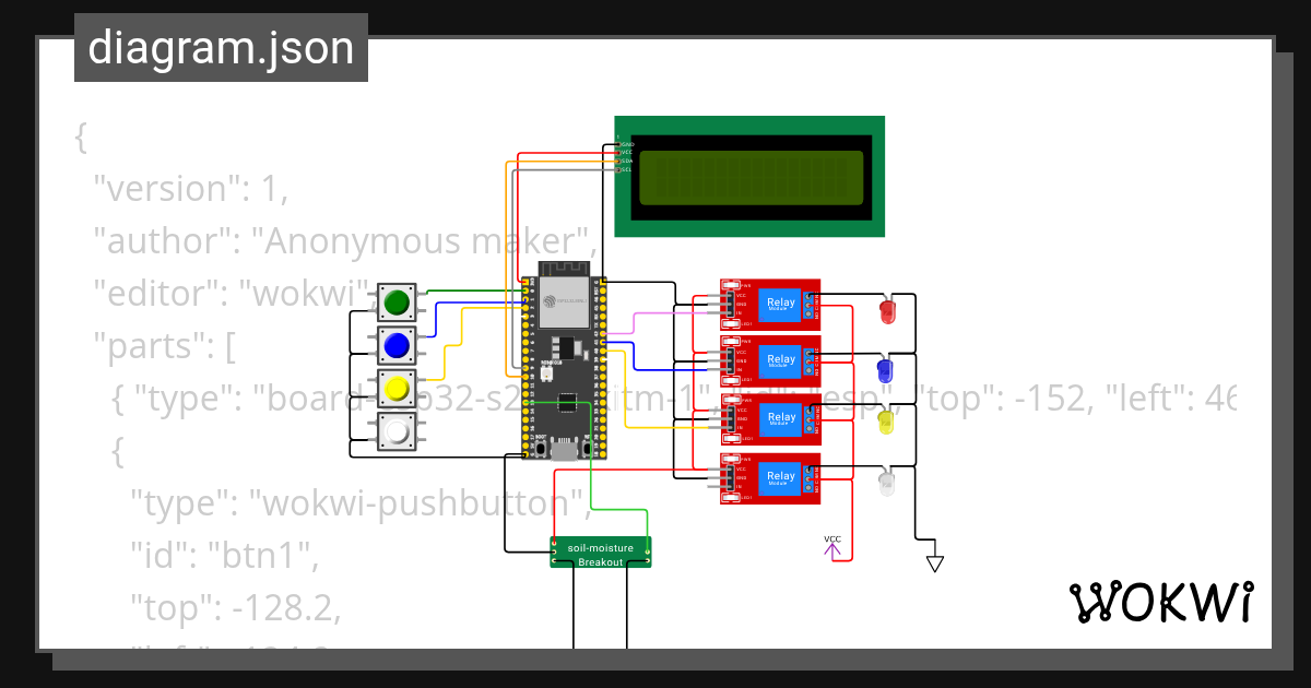 SimpleIrrigation_V3 - Wokwi ESP32, STM32, Arduino Simulator