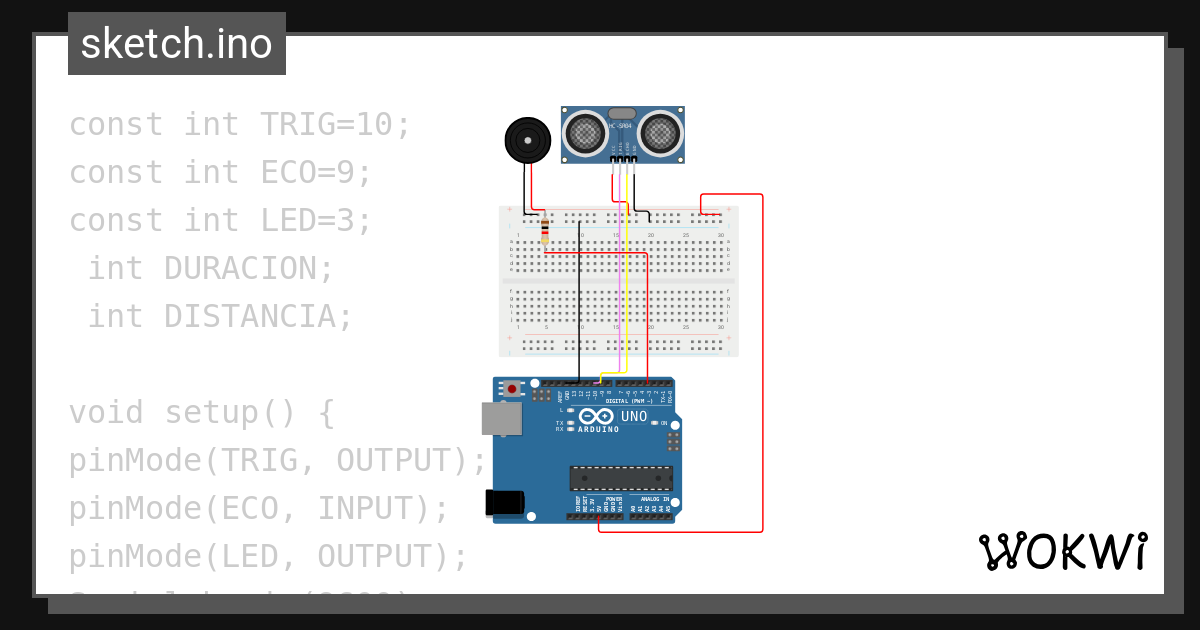 Sensor Aproximidad Wokwi Esp32 Stm32 Arduino Simulator