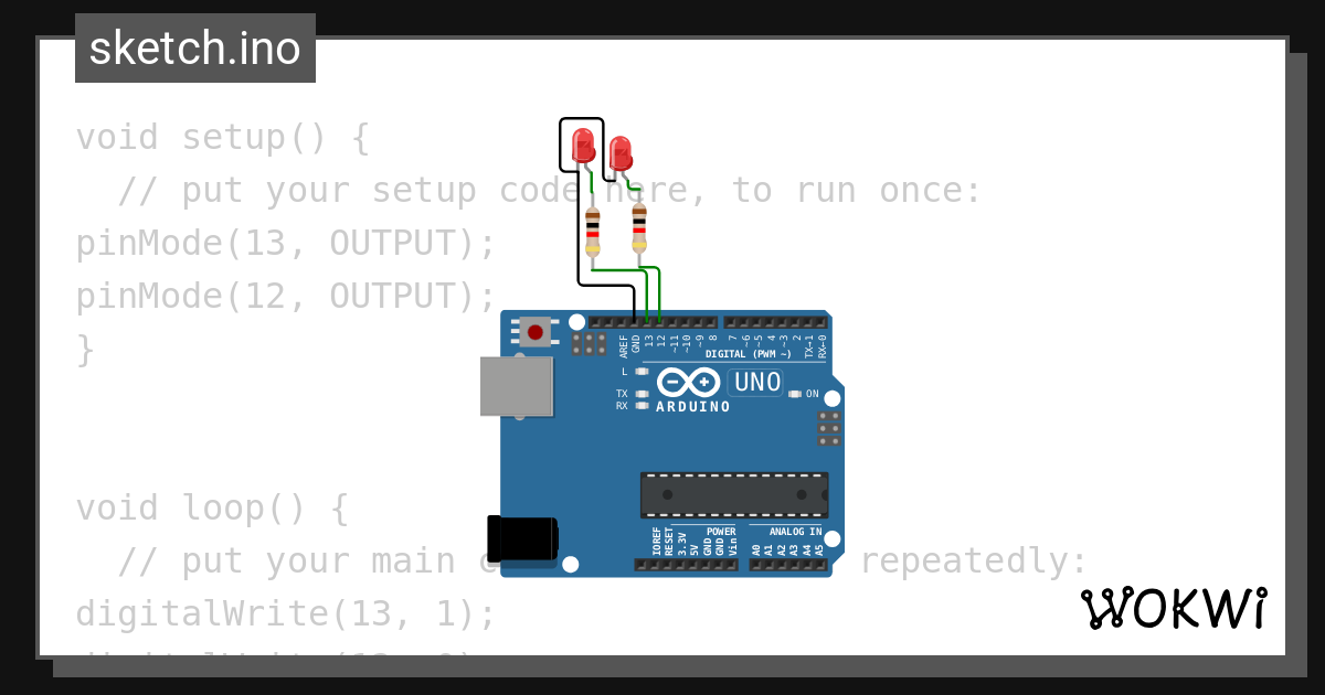 Uno đèn Giao Thông Fifai Wokwi Esp32 Stm32 Arduino Simulator 3060