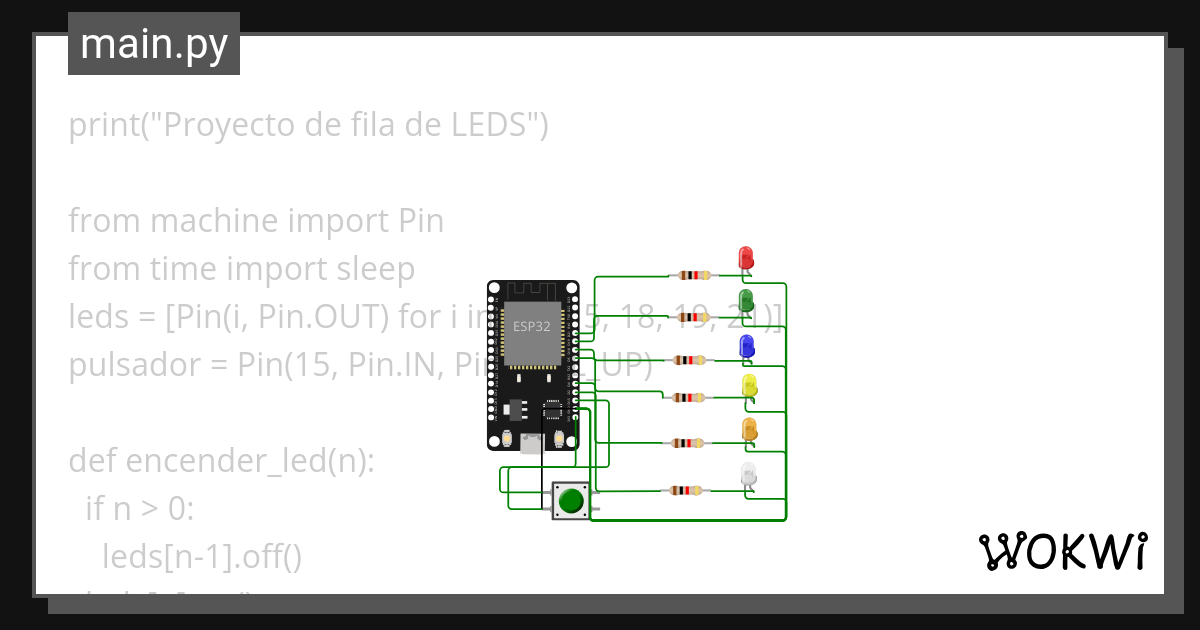 Leds Con Funciones Wokwi Esp32 Stm32 Arduino Simulator