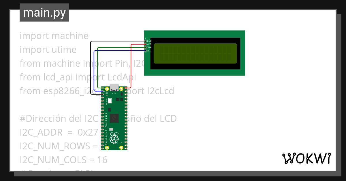 TermometroLCD - Wokwi ESP32, STM32, Arduino Simulator