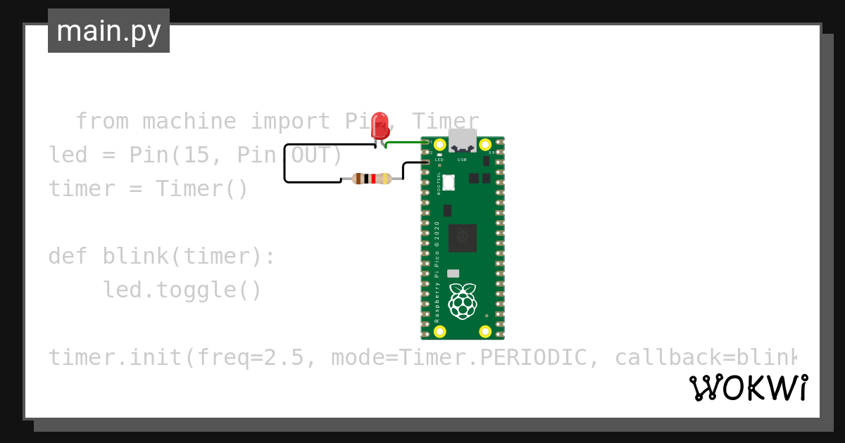 Blink With Micropython Copy Wokwi Esp32 Stm32 Arduino Simulator 8222