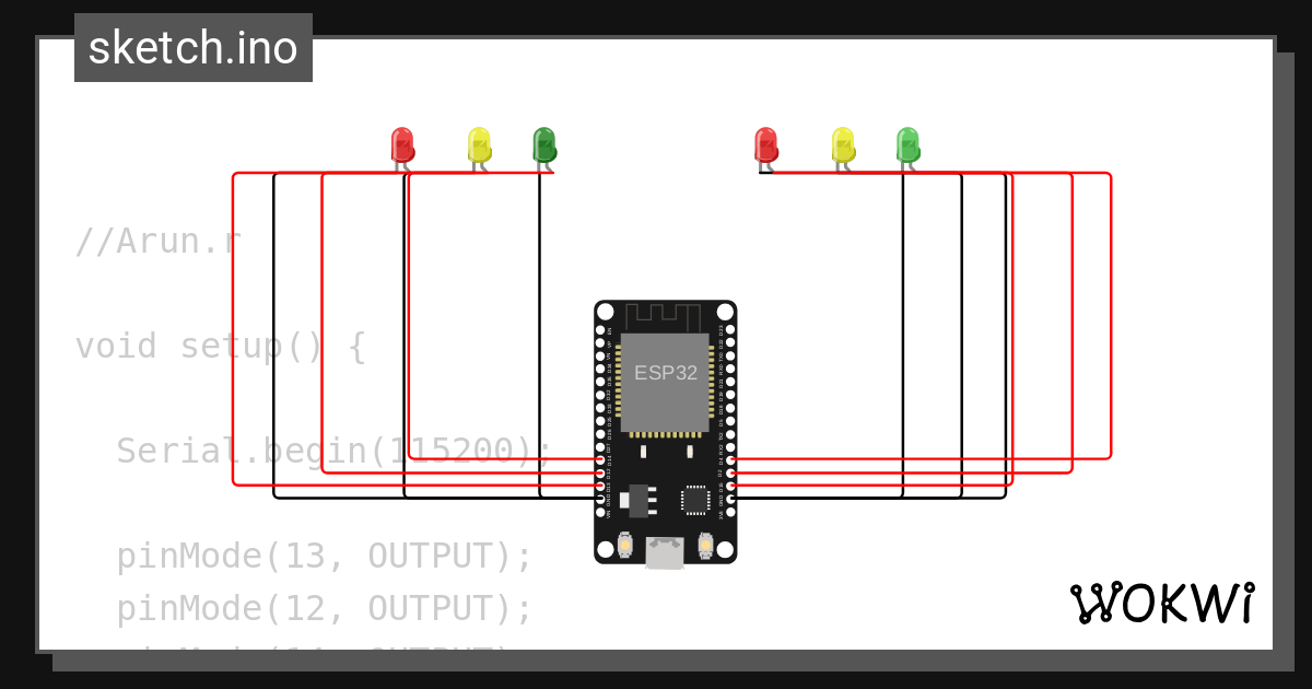 Rarun Day1 A2114001 Wokwi Esp32 Stm32 Arduino Simulator