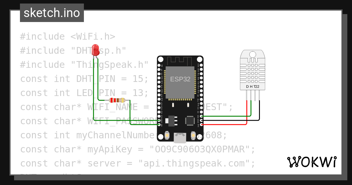 Thingspeak Wokwi Esp32 Stm32 Arduino Simulator