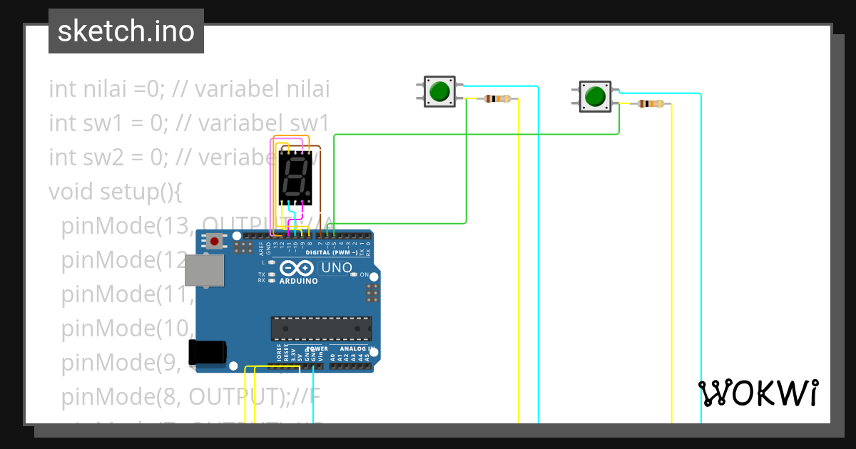 PAM 5 - VELMA ARYANTI XI AV 3 - Wokwi ESP32, STM32, Arduino Simulator