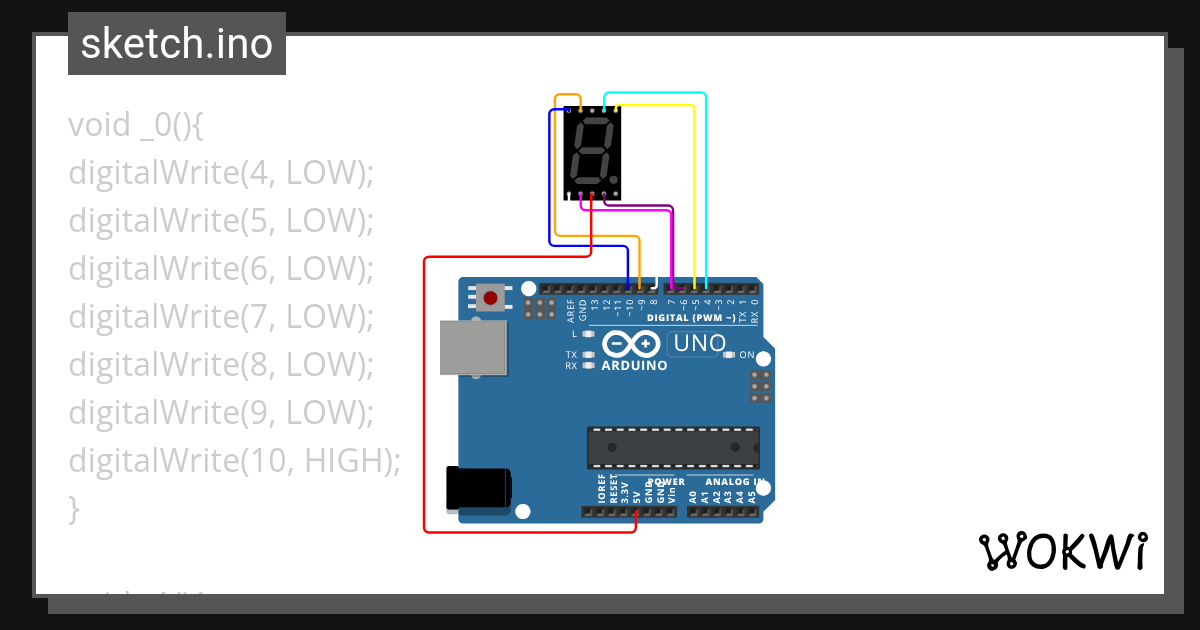 projek menghitung angka - Wokwi ESP32, STM32, Arduino Simulator