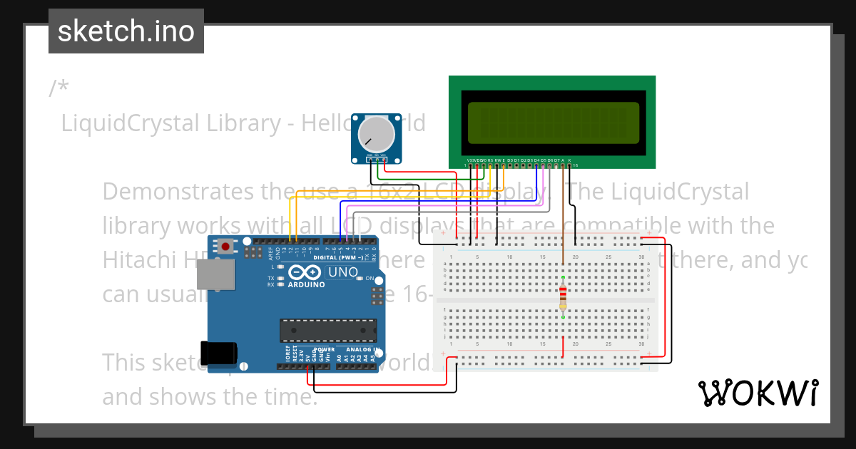 LCD - Wokwi ESP32, STM32, Arduino Simulator