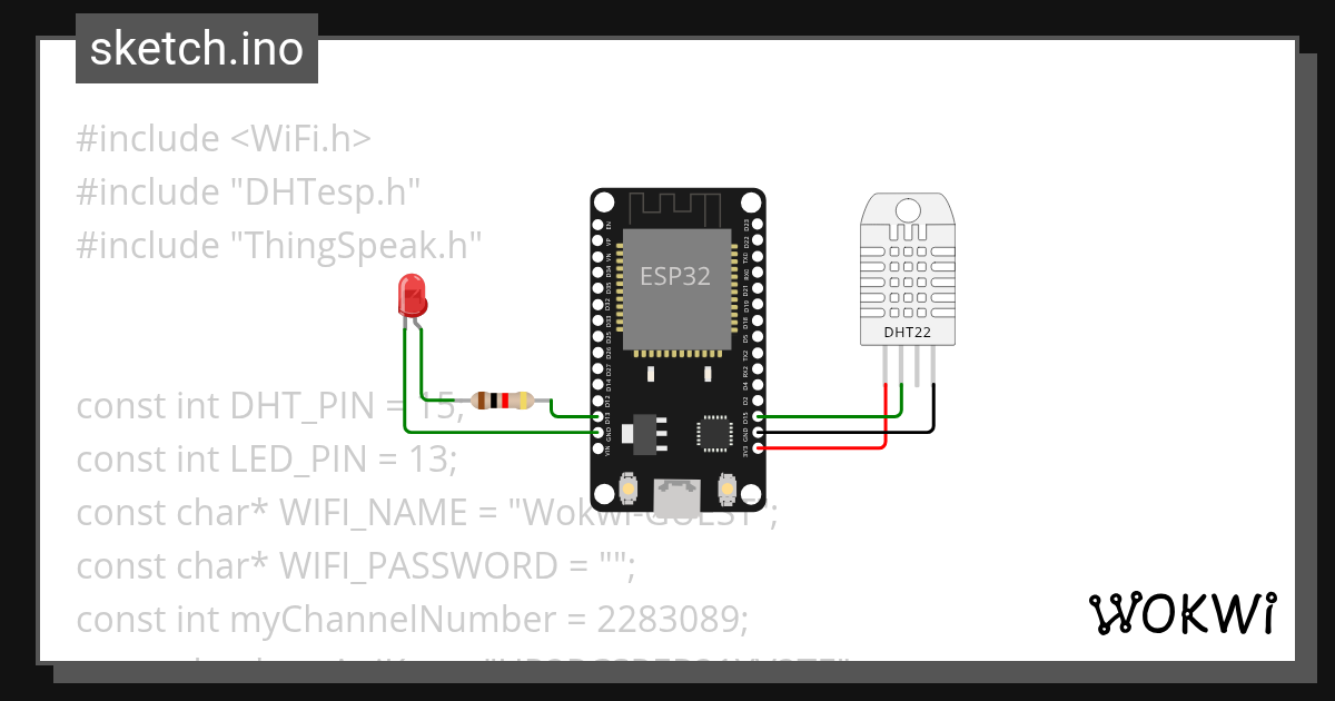 latihan-ThingSpeak - Wokwi ESP32, STM32, Arduino Simulator