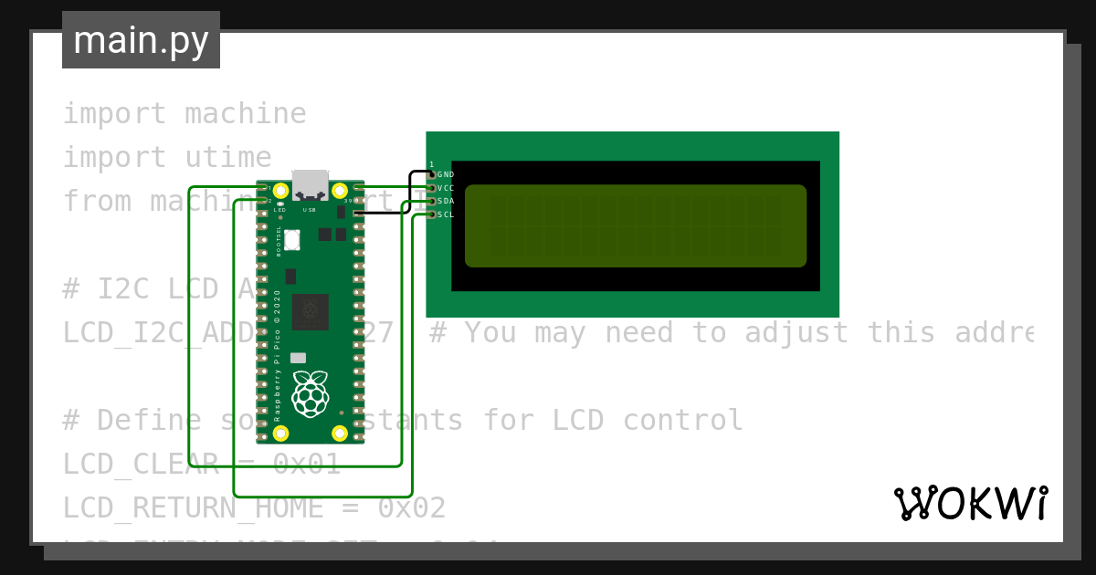 Lcd Rp2040 Wokwi Esp32 Stm32 Arduino Simulator 3676