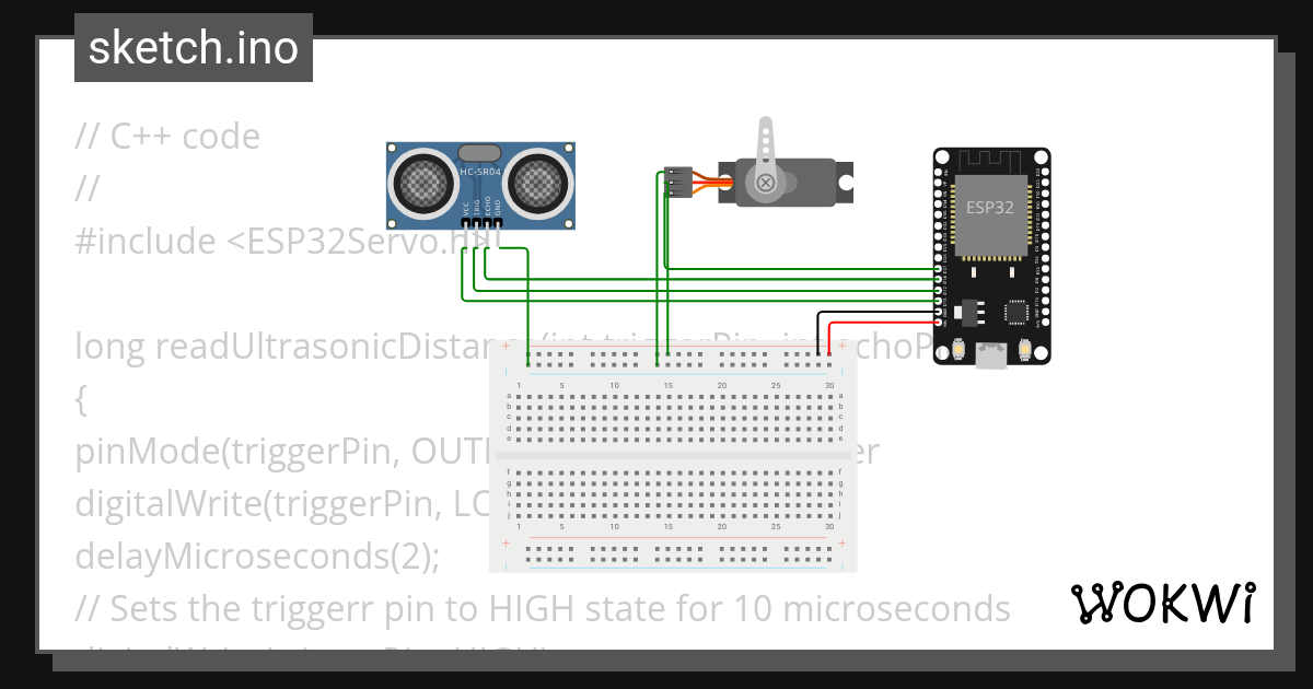 Lixeira - Wokwi ESP32, STM32, Arduino Simulator