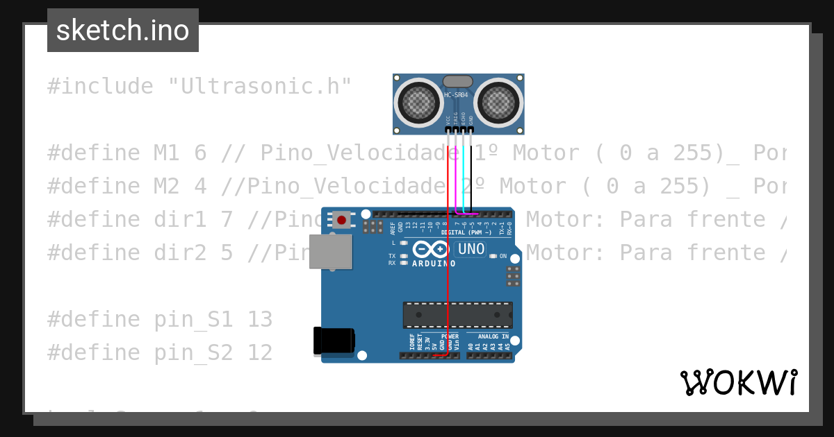 Segue Linha Wokwi Esp32 Stm32 Arduino Simulator 8048