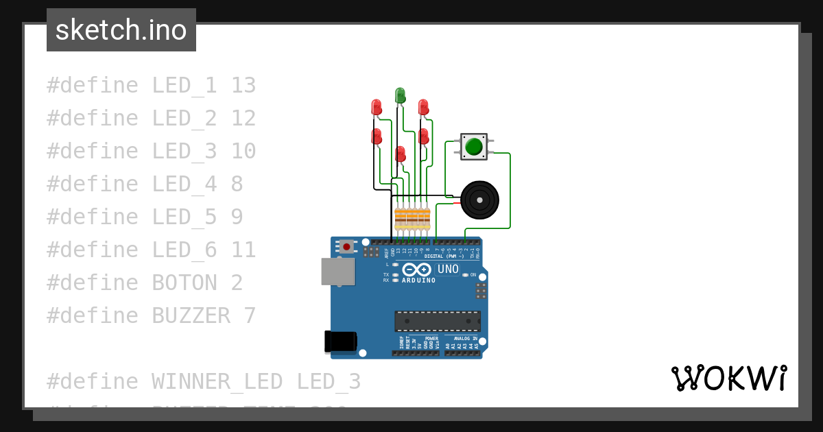 Ruleta Led Wokwi Esp32 Stm32 Arduino Simulator 6439