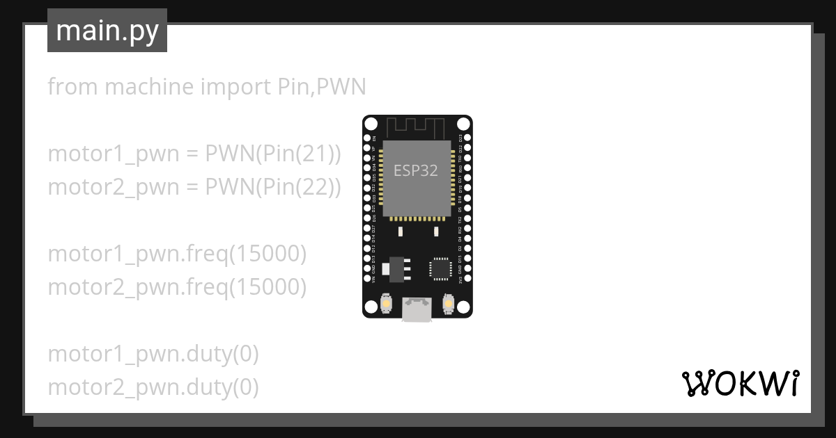 motor - Wokwi ESP32, STM32, Arduino Simulator