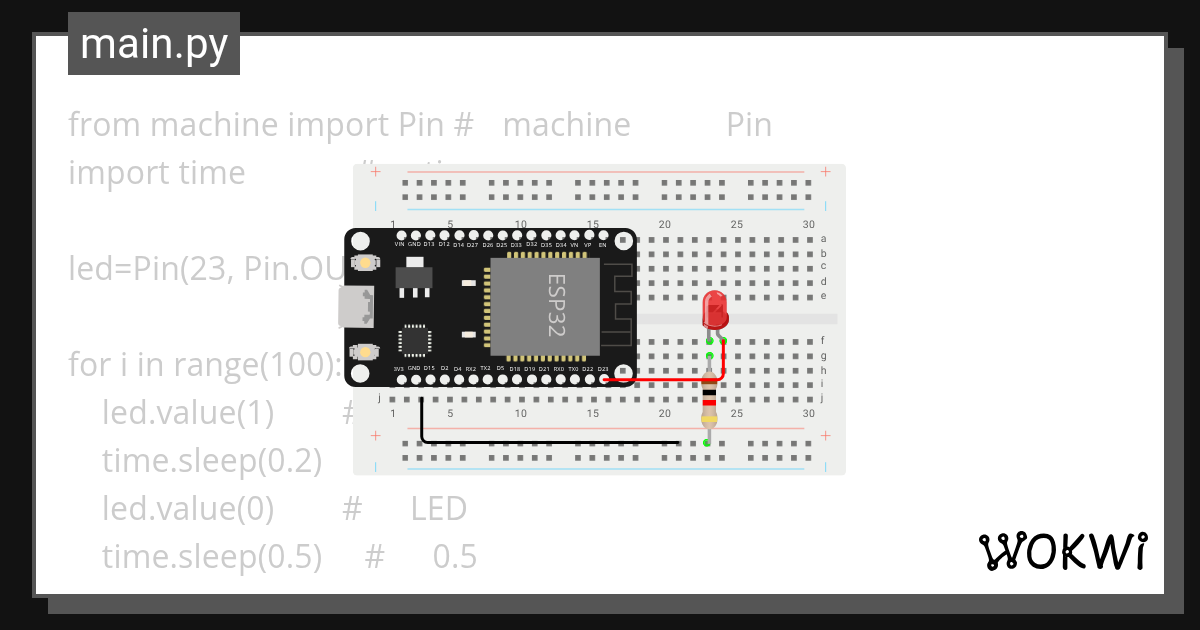 Esp32 Micropython Ledk11158140 Wokwi Esp32 Stm32 Arduino Simulator