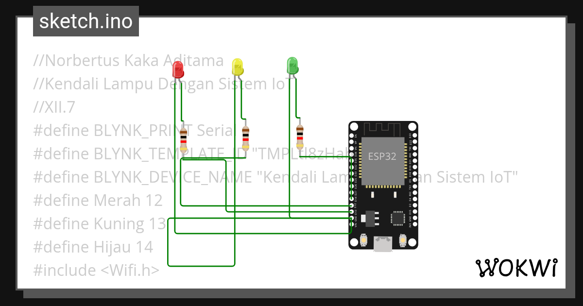 projekkaka - Wokwi ESP32, STM32, Arduino Simulator