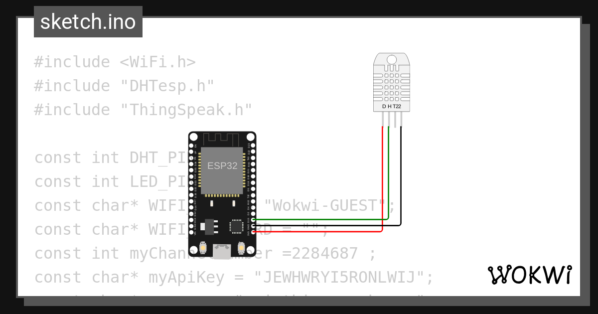 Thing Speak Pj1 Wokwi Esp32 Stm32 Arduino Simulator 